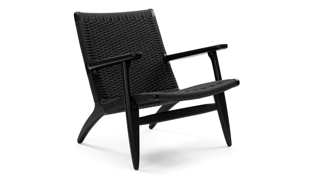CH25 Easy Chair, Black Seat & Frame | Interior Icons