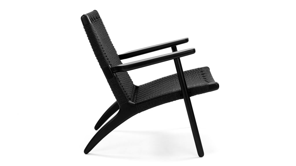 CH25 Easy Chair, Black Seat & Frame | Interior Icons
