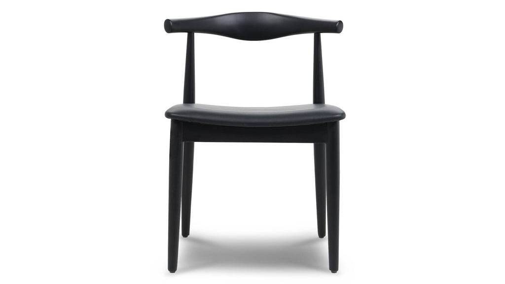 Elbow Chair, Black, Wide Version | Interior Icons