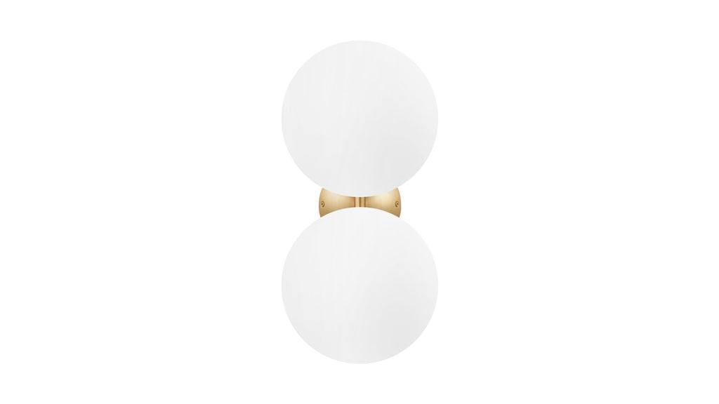 IC Double Wall & Ceiling Light 1, Brass | Interior Icons